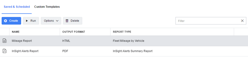 The Manage Reports Screen – Verizon Connect Enterprise Help