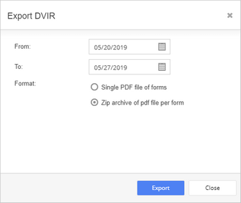 Viewing and Downloading Inspection Forms – Verizon Connect Enterprise Help