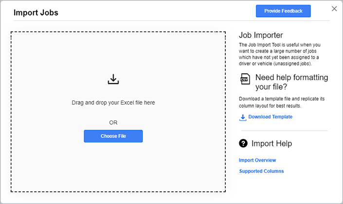 Importing Jobs and Routes – Verizon Connect Enterprise Help