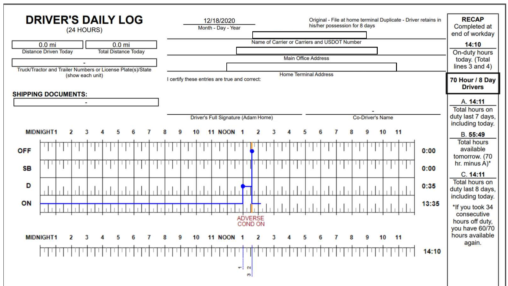 Enabling the Adverse Driving Exemption – Verizon Connect Enterprise Help