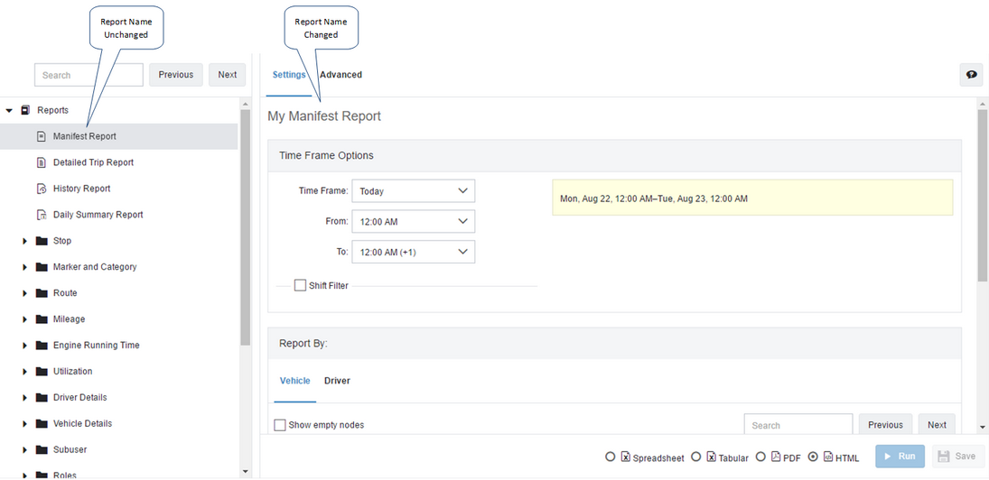 Customizing Reports – Verizon Connect Enterprise Help